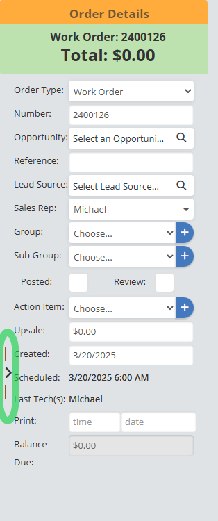 Order Details Page